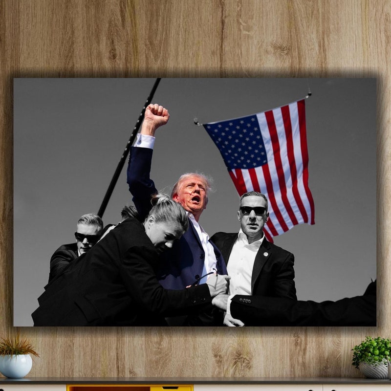 Trump Canvas Wall Art - Etsy