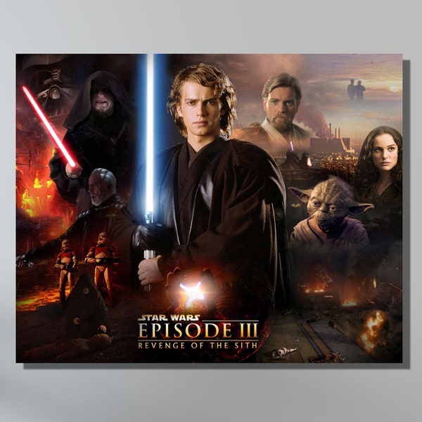 Starwars Episode 3 Poster - Etsy