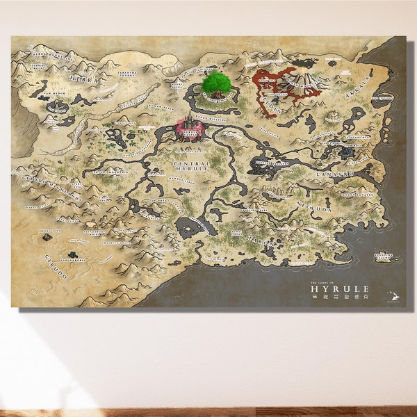 Totk Map of Hyrule - Etsy
