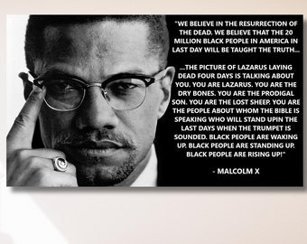 Malcom X Quote, Malcom X Print, Malcom X Art, Malcom X Poster, Black ...