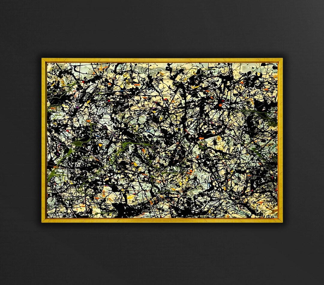 Jackson Pollock Lucifer Canvas Wall Art Print,abstract Wall Art,home ...