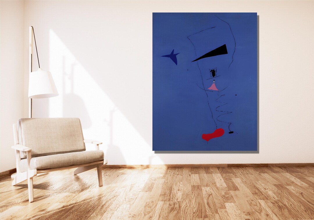 Joan Miro Blue Star Art Painting Canvas Wall Art Print,joan Miro ...