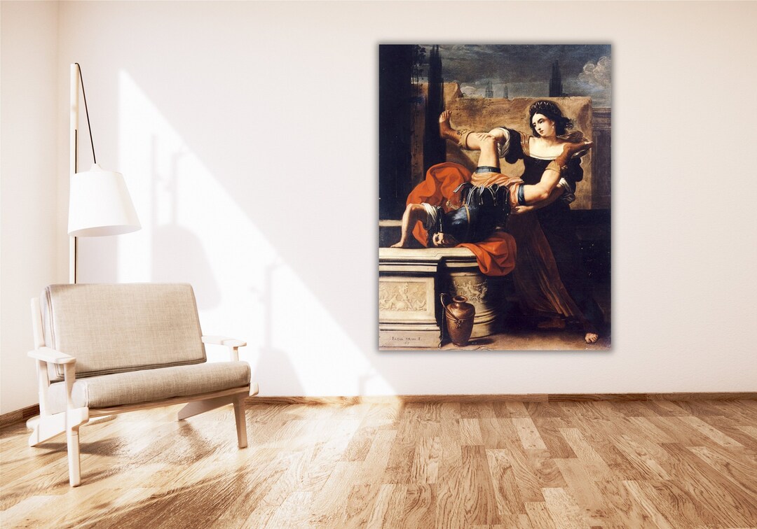 Timoclea Kills Captain of Alexander the Great Print Art Canvas ...