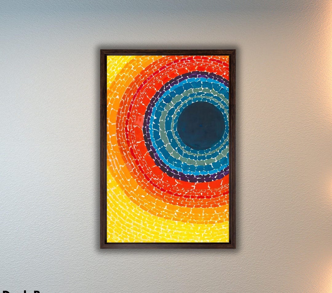 Alma Thomas the Eclipse 1970 Poster/canvas Wall Art Print,colorful Art ...