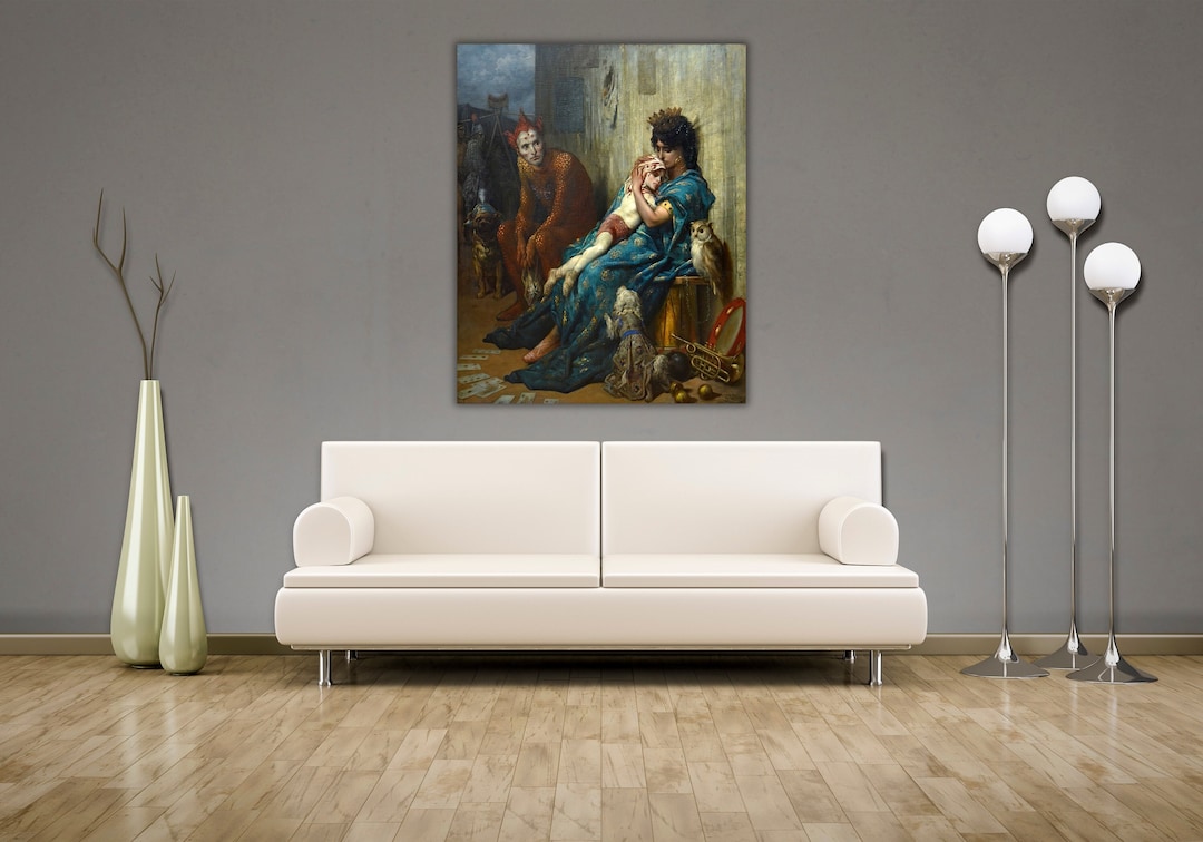 Gustave Dore the Acrobat's Family Paganism Poster Art Canvas,gustave ...