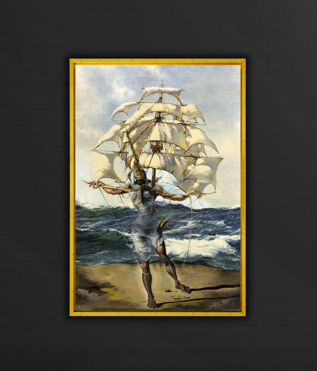 Salvador Dali the Ship Poster/canvas Print Art,salvador Dali the Ship ...