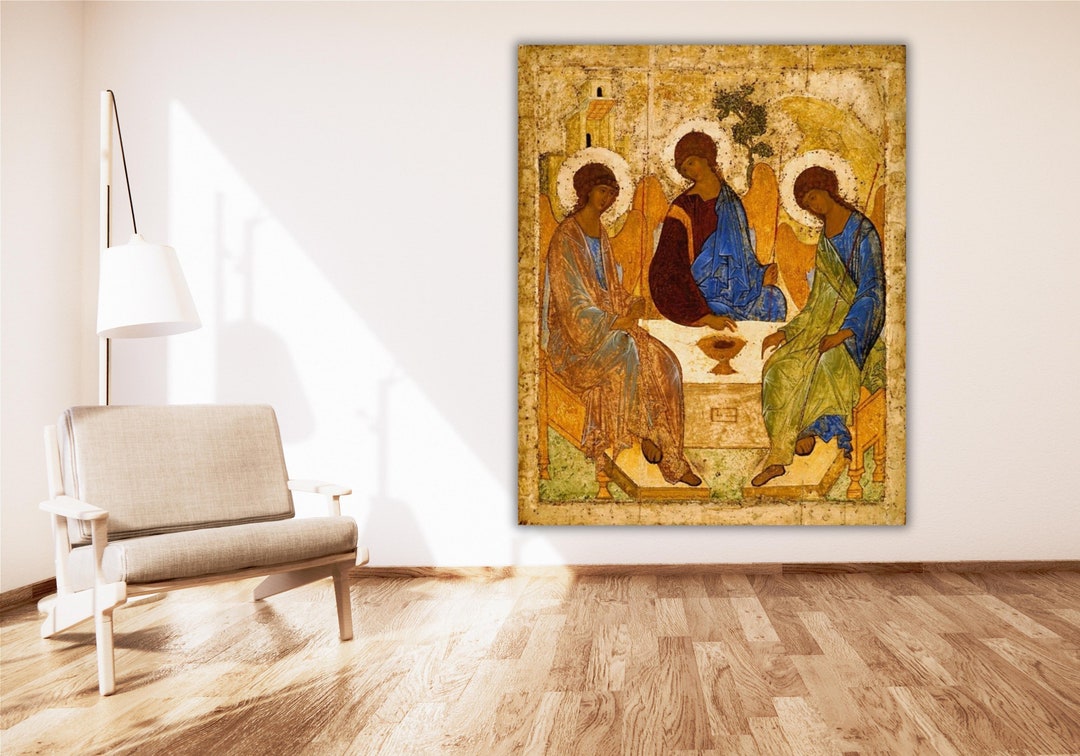 The Holy Trinity by Andrei Rublev Exhibition Poster Print Art,vintage ...