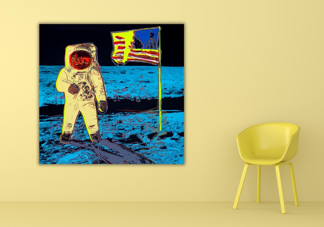 Andy Warhol Moon Walk Poster/canvas Wall Art,andy Warhol Artworks,pop ...