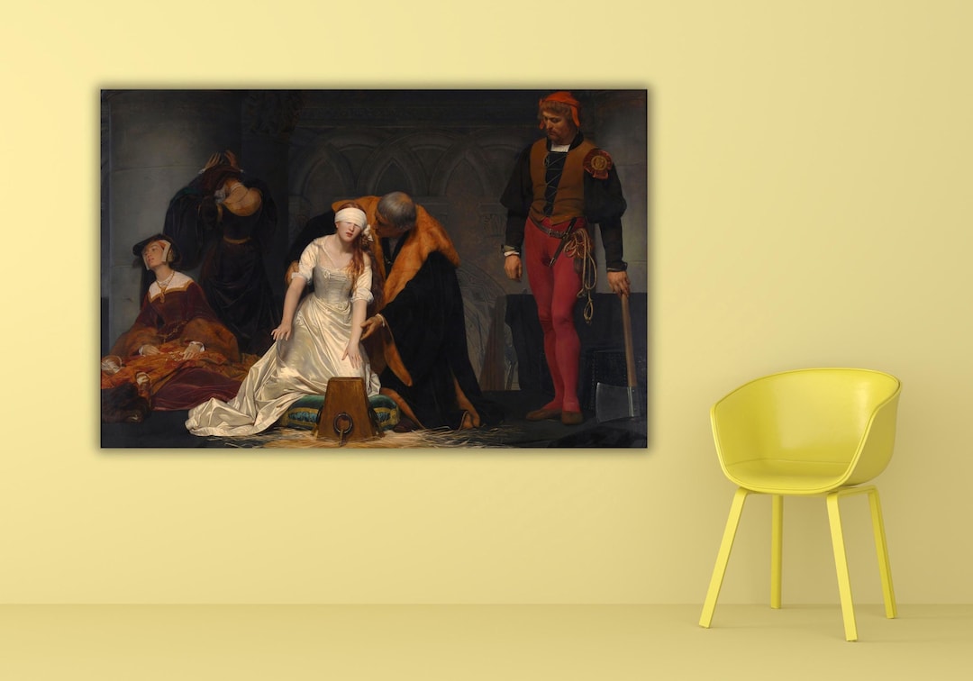 Paul Delaroche the Execution of Lady Jane Grey (1834) Poster/canvas ...