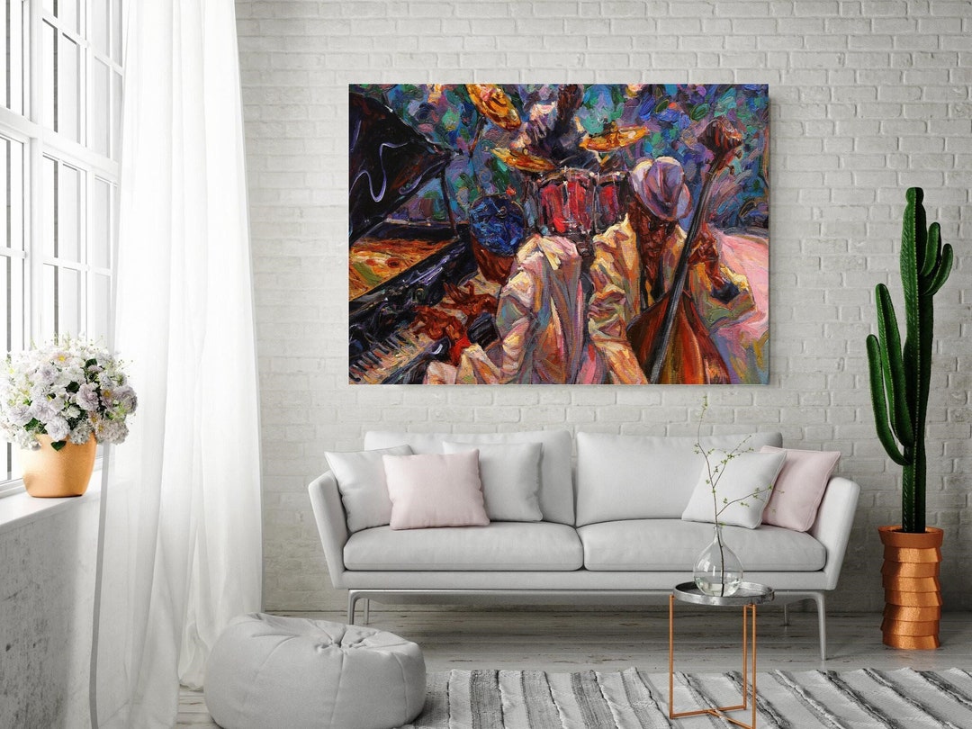 African Jazz Print Art,african Jazz Poster Print,african Jazz Canvas ...