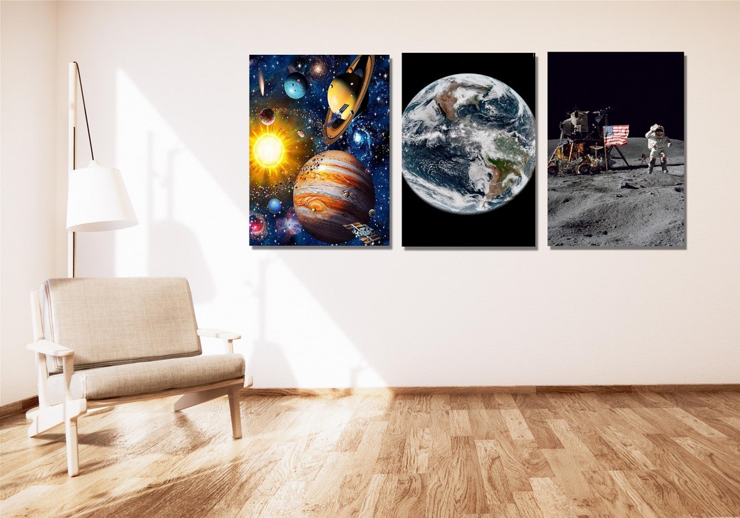 Set of 3 James Webb Poster Art Canvas,space Poster Prints,nasa James ...