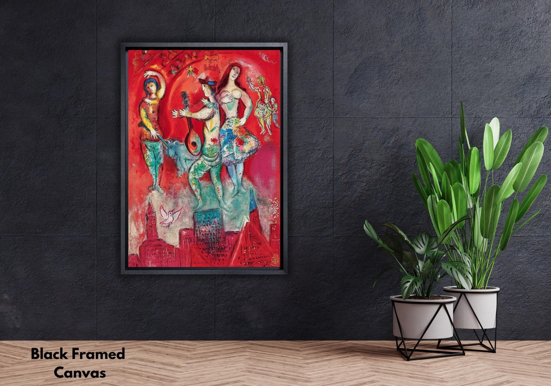 Marc CHAGALL Carmen 1966 Art Poster Canvas Print,marc CHAGALL Dancers ...