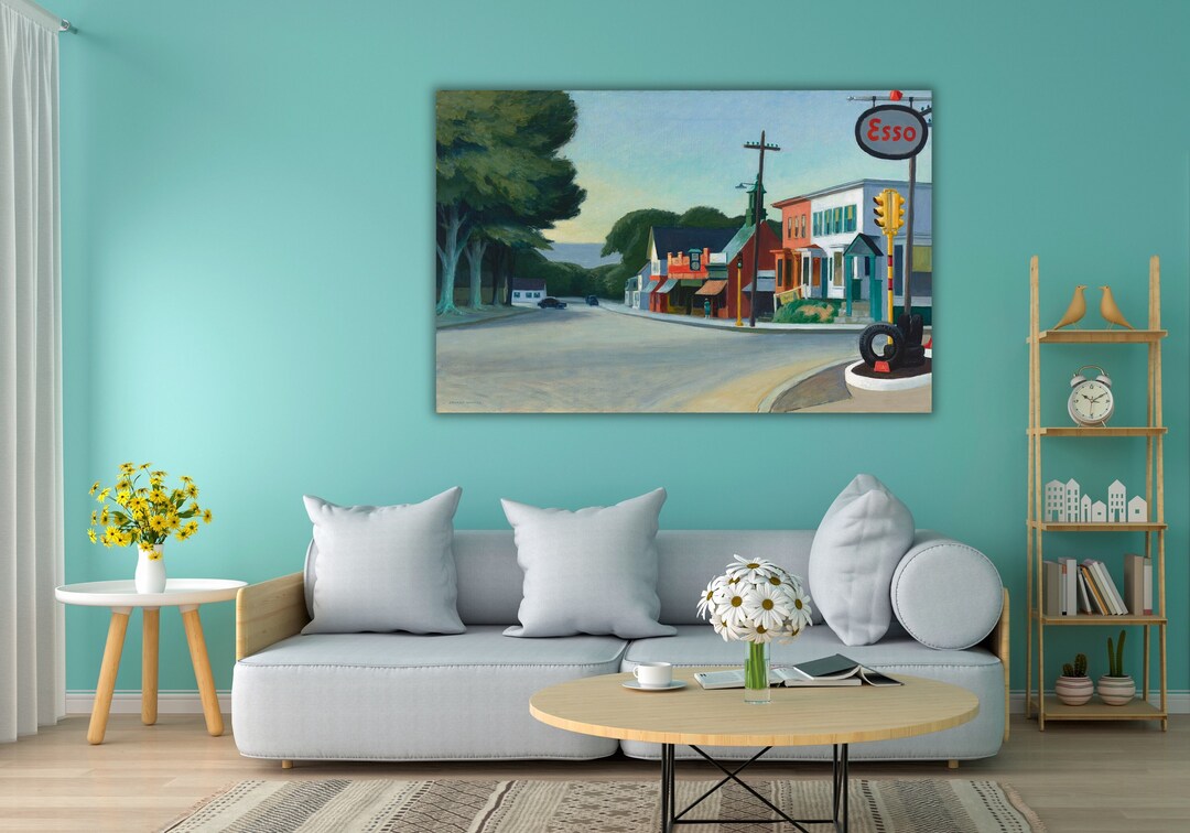 Edward Hopper Portrait of Orleans Poster Art Print,sunset Canvas Wall ...