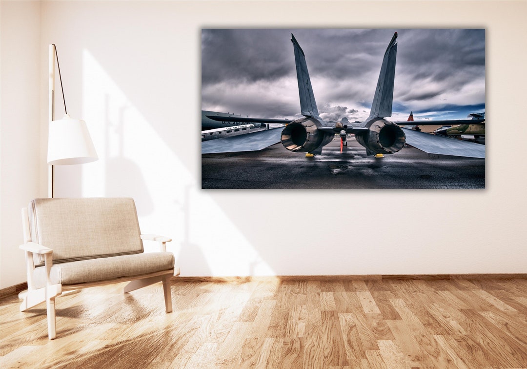 F 16 Engine Poster Art Canvas Wall Art,aircraft Print Art,f22 Engine ...