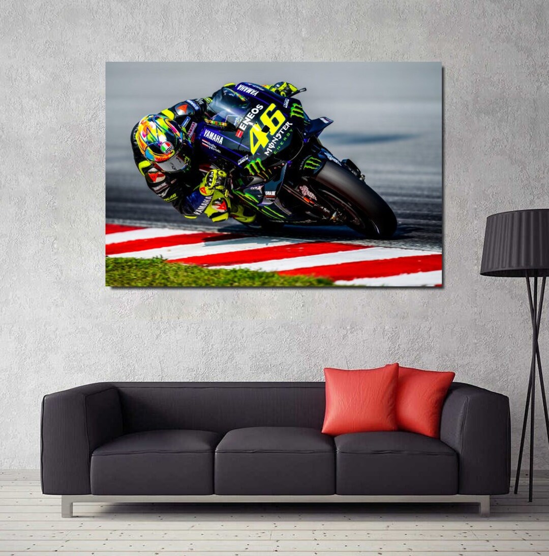 Valentino Rossi Canvas Wall Art,valentino Rossi Poster,valentino Rossi ...