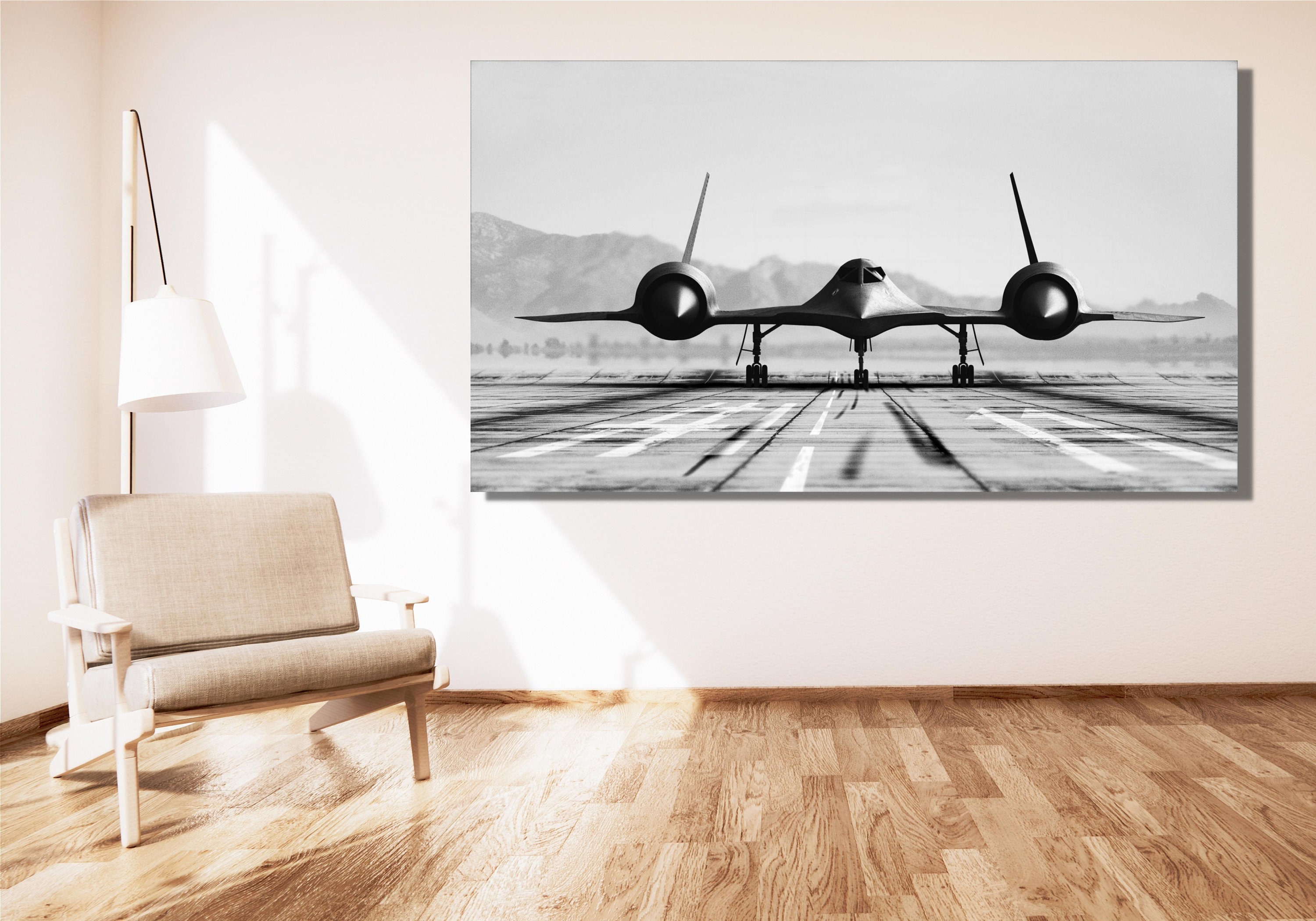 Plane Poster Printaviation Canvas Wall Artlockheed SR-71 - Etsy