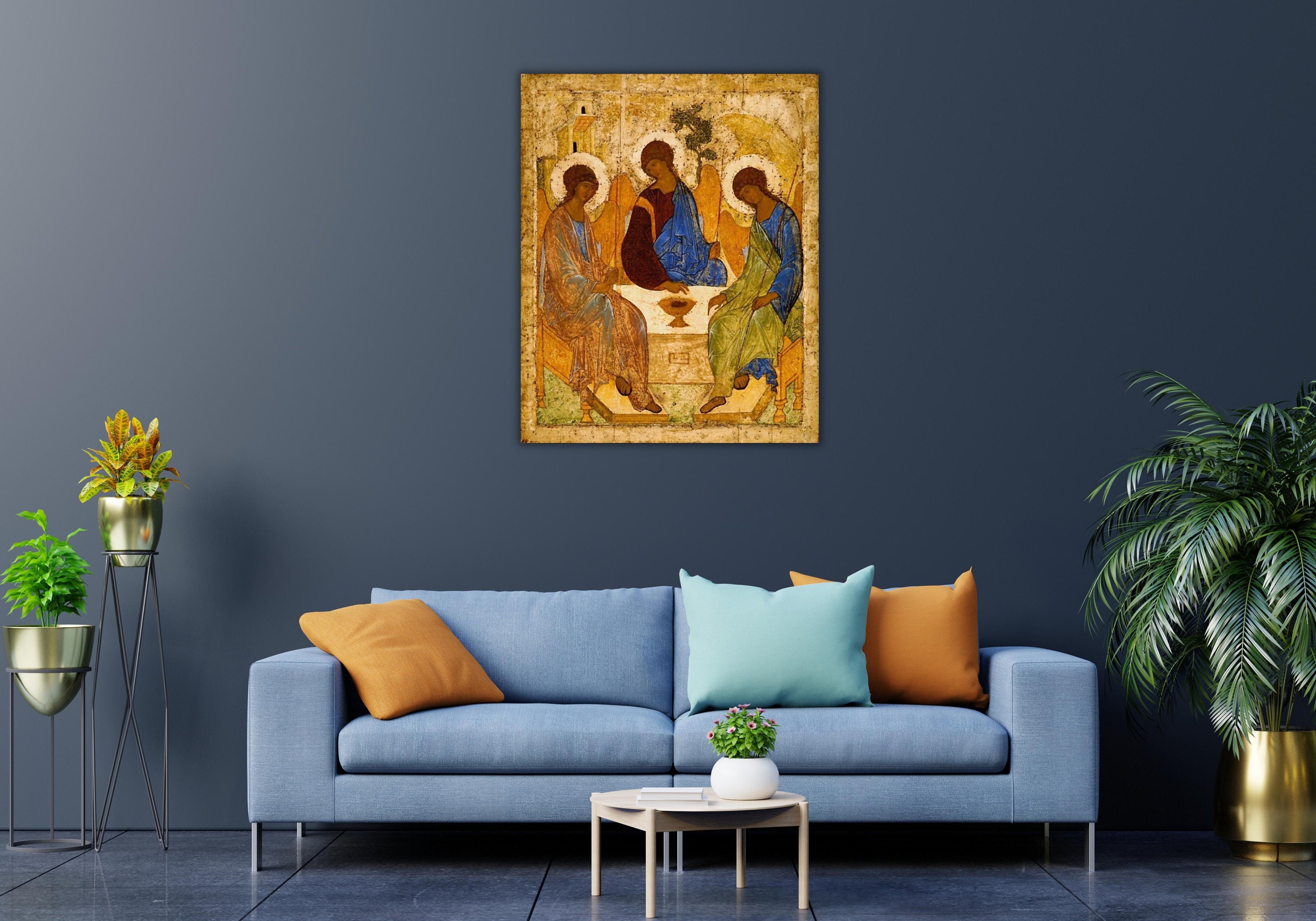 The Holy Trinity by Andrei Rublev Exhibition Poster Print - Etsy
