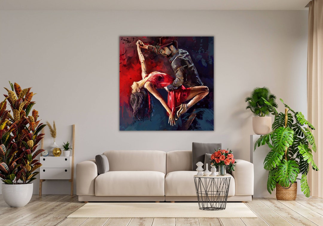 Modern Tango Dance Canvas Wall Art,tango Dancing Poster Print Art ...
