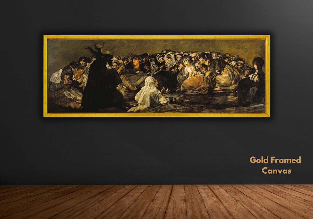 Witches' Sabbath the Great He-goat Painting Print Art,francisco Goya ...