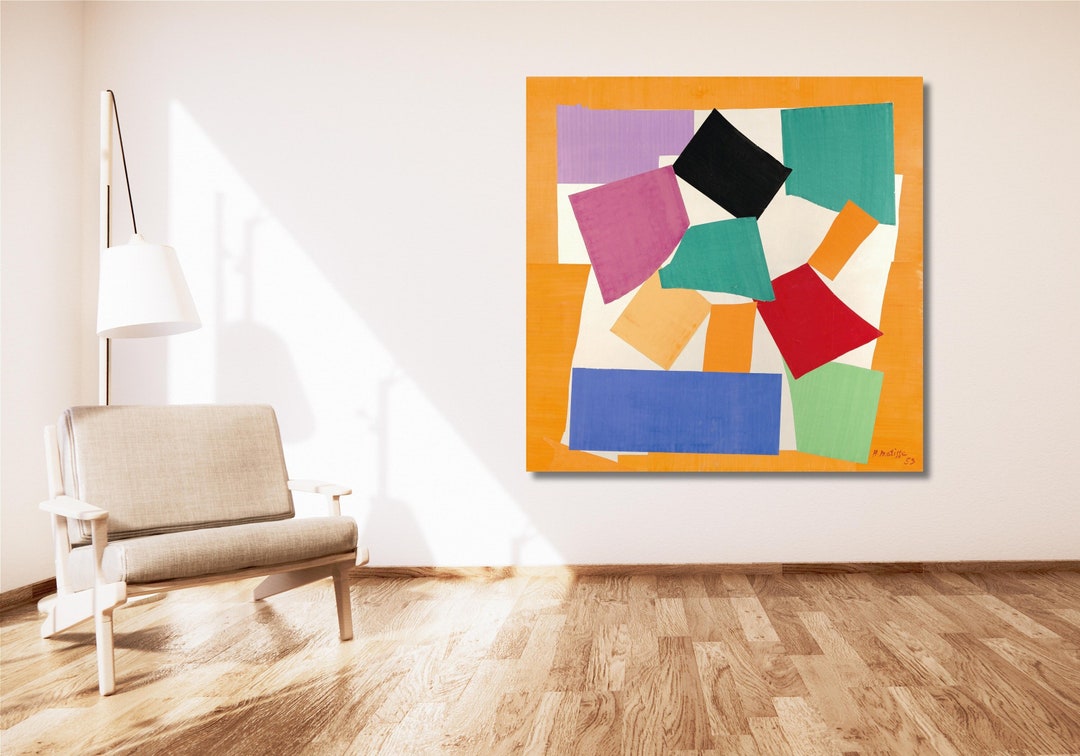 Henri Matisse Colours Map Print Art Canvas,henri Matisse Paintings ...