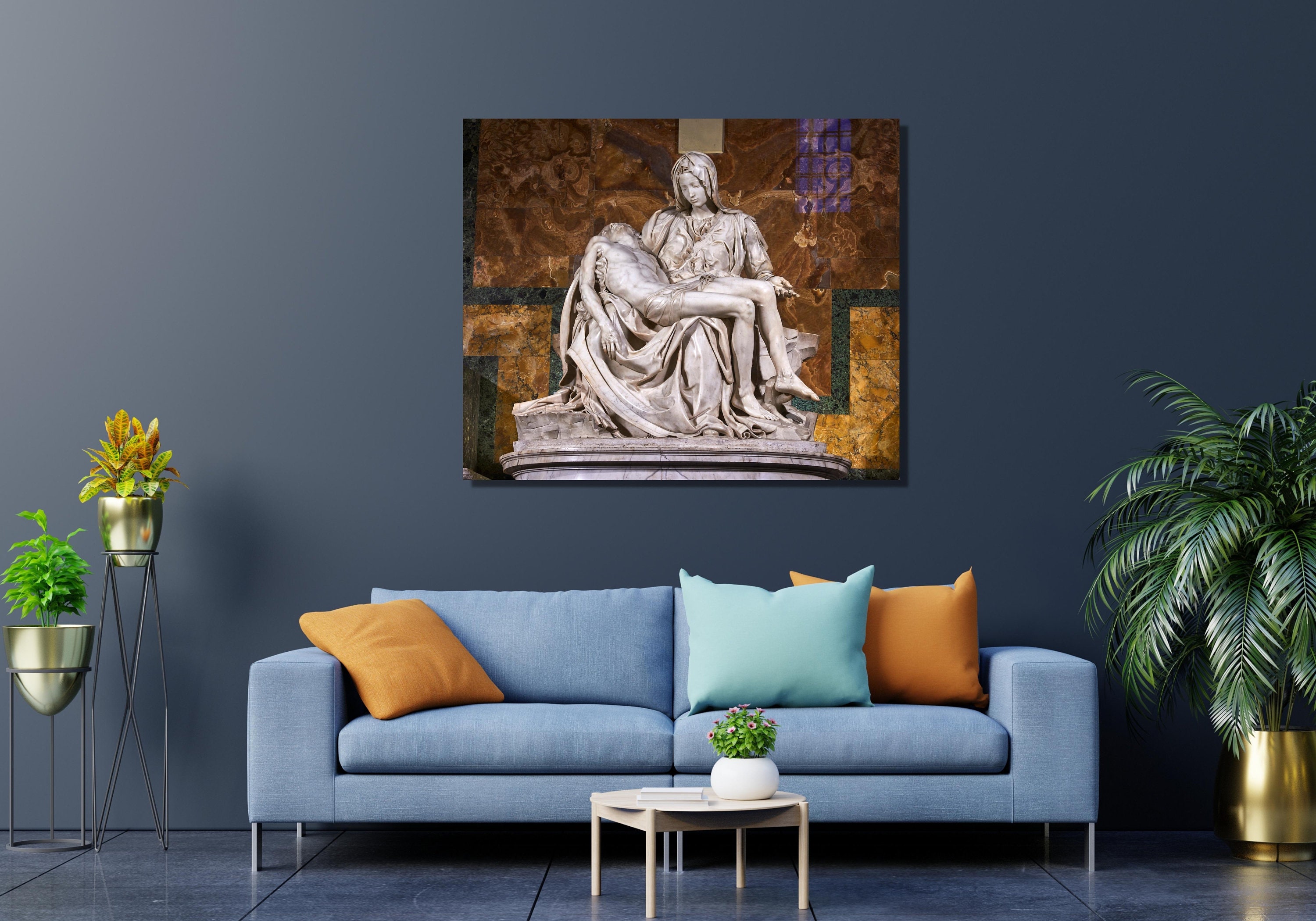Michelangelo Pieta 1499 Poster Wall Art Printmichelangelo - Etsy