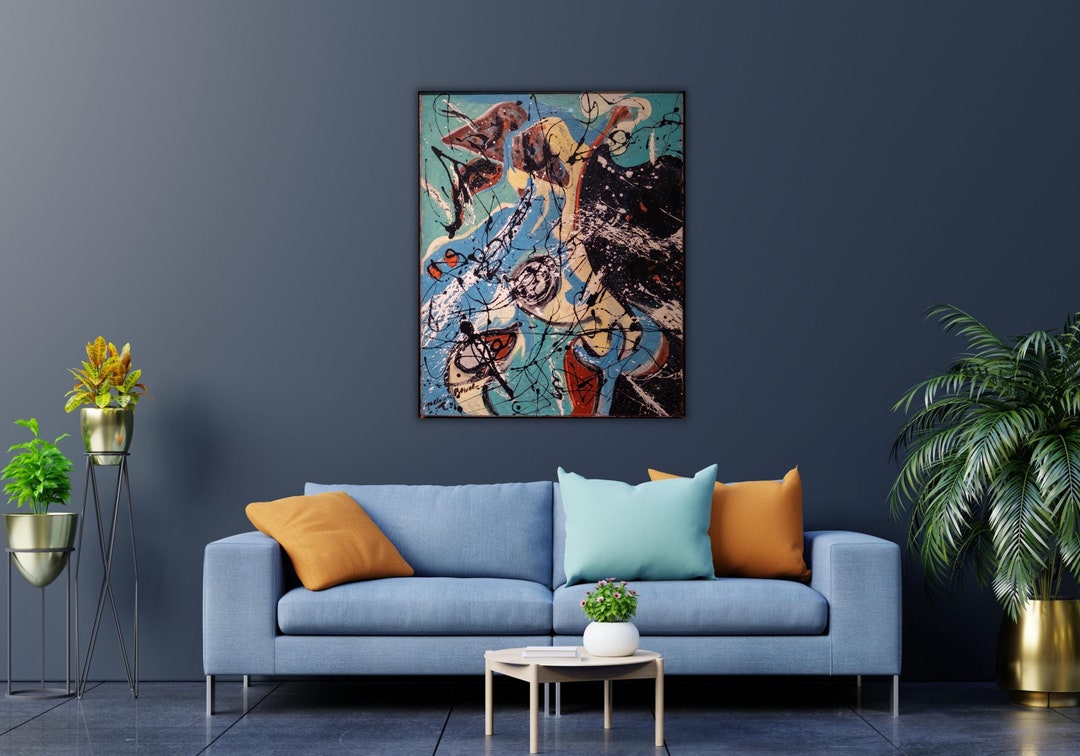 Jackson Pollock Water Birds 1943 Poster/canvas Wall Art Print ...