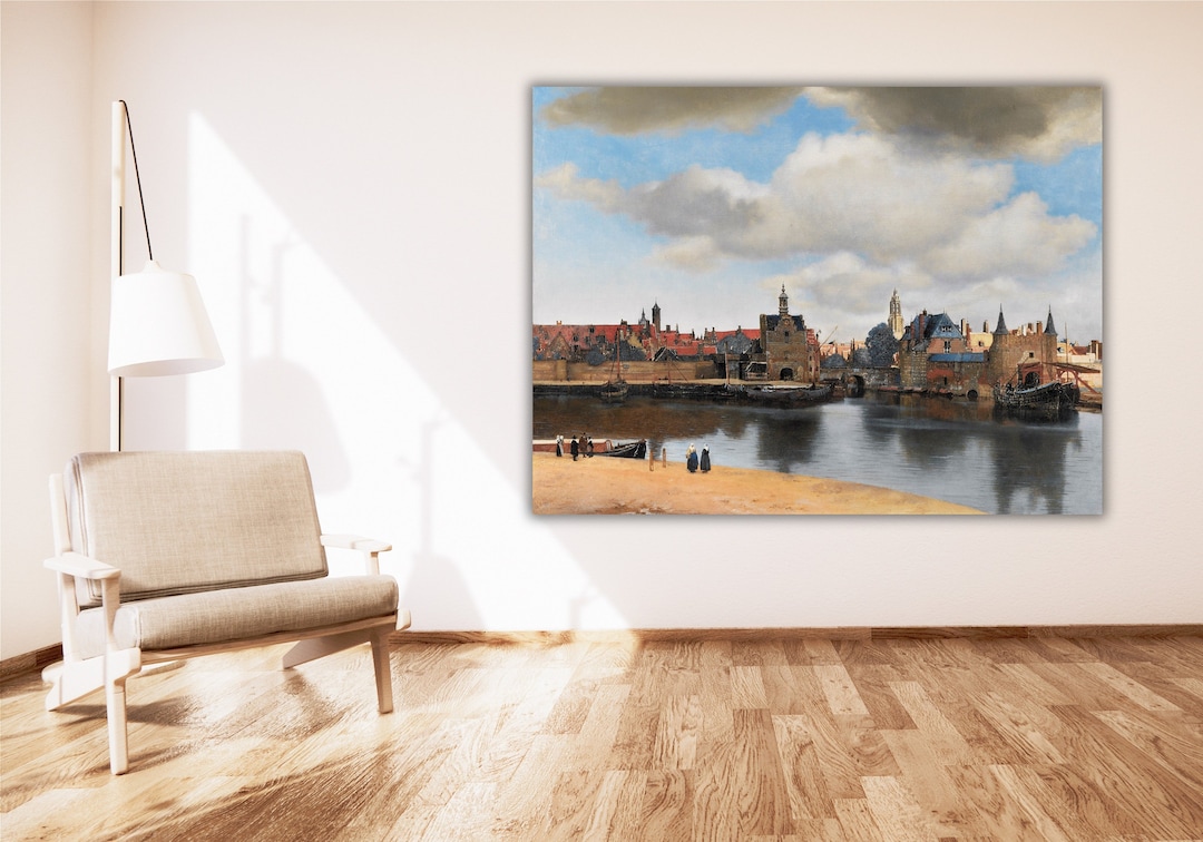 Johannes Vermeer View of Delft 1661 Poster/canvas Wall Art Print,dutch ...