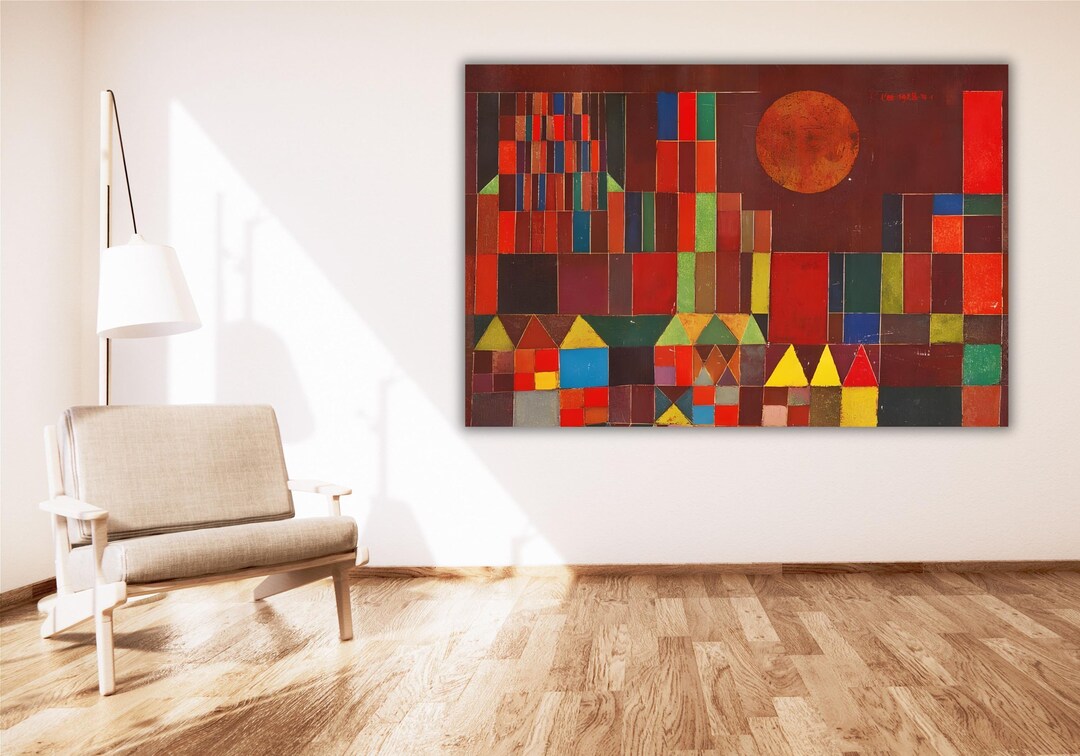 Paul Klee Castle and Sun Poster/canvas Wall Art,paul Klee Castle and ...