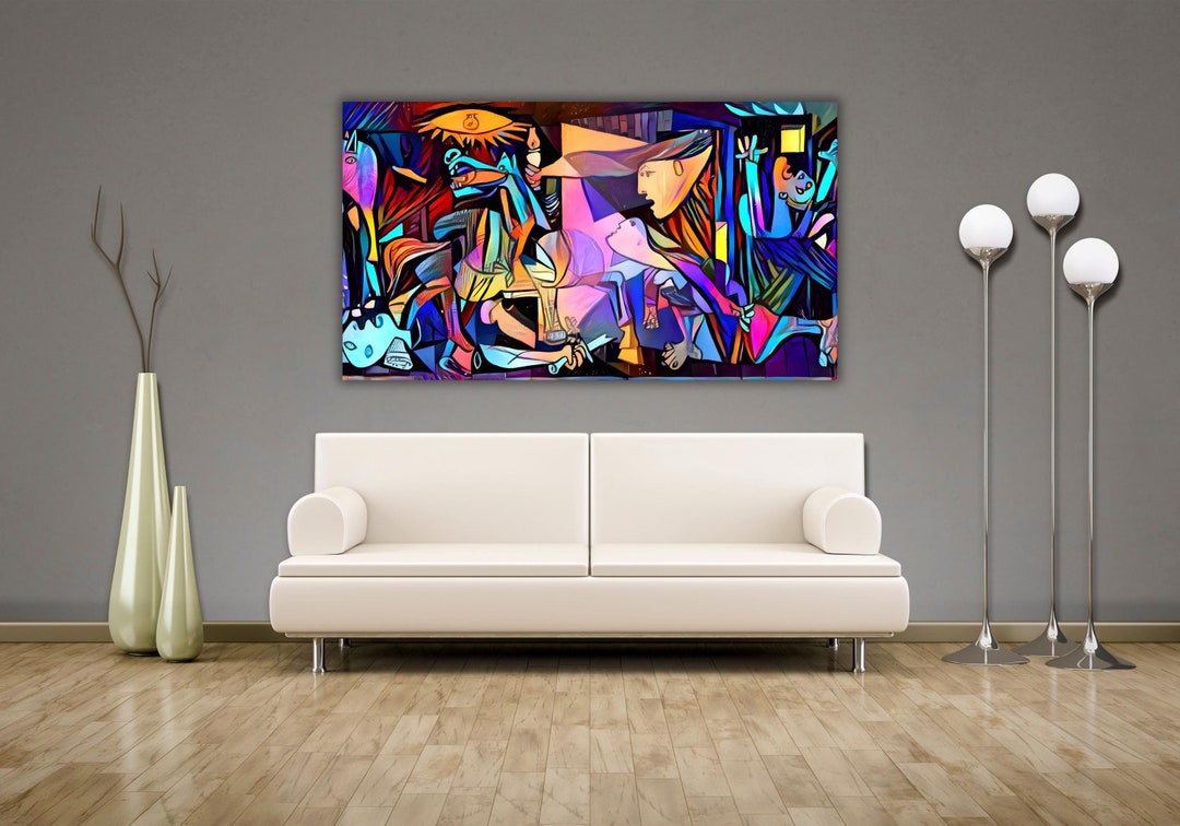 Pablo Picasso Guernica Design Canvas Wall Art Print,masterpiece Canvas ...