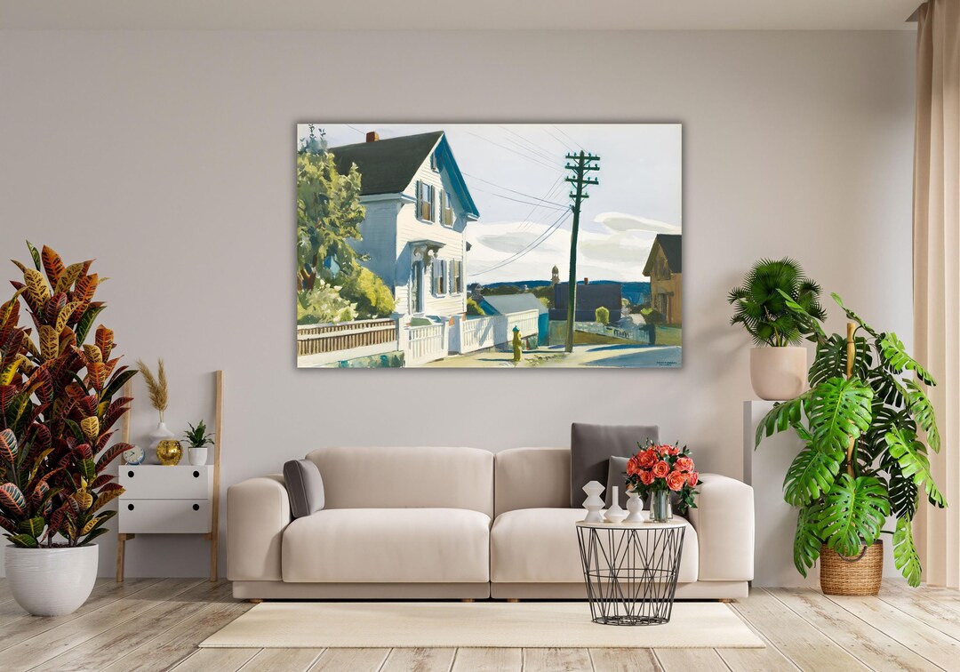 Edward Hopper Adam’s House Poster/canvas Wall Art Print,edward Hopper ...