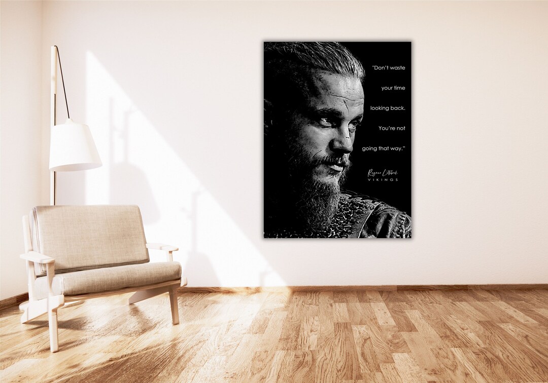 Ragnar Lothbrok Quote Poster/canvas Art Print,ragnar Lothbrok Canvas ...