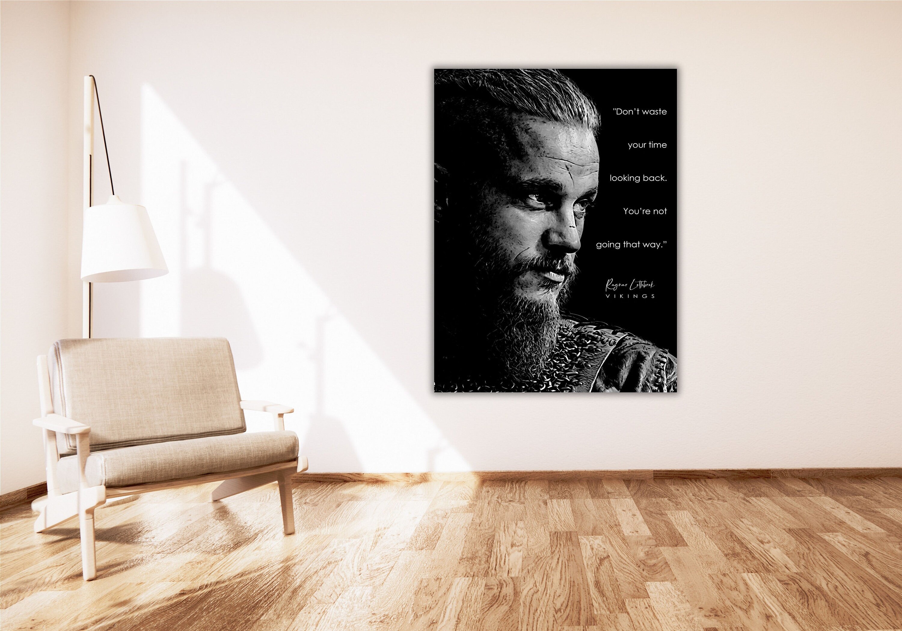 Ragnar Lothbrok Quote Poster/canvas Art Print,ragnar Lothbrok Canvas ...