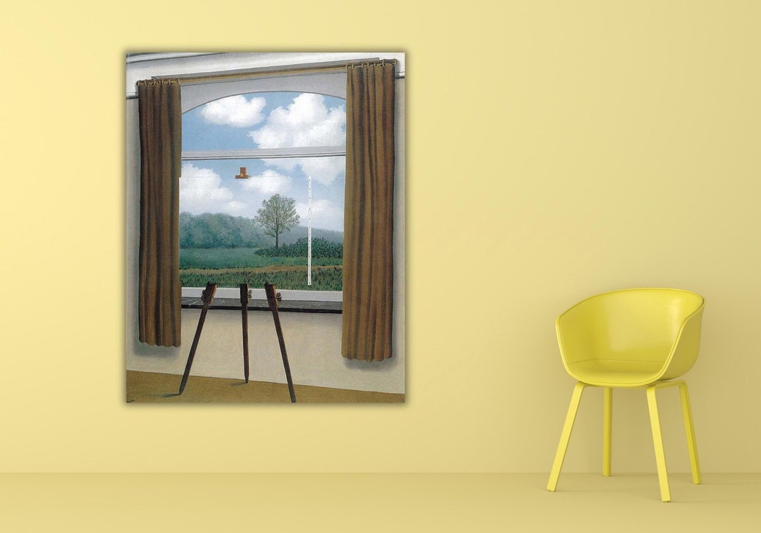 René Magritte Window View Poster Art Print,rene Magritte Canvas Wall ...