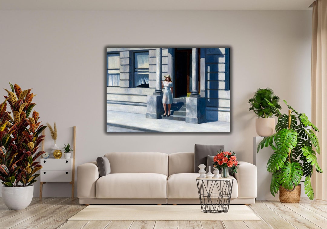 Edward Hopper Summertime Poster/canvas Art Print,summertime Canvas Wall ...