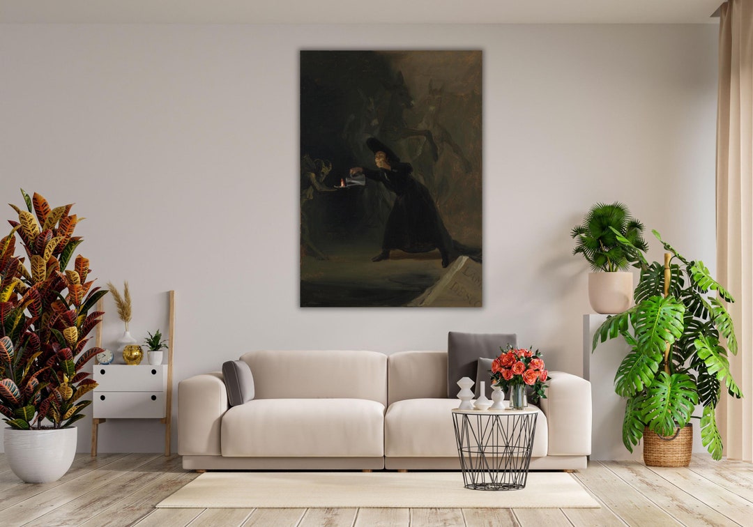 Francisco Goya Bewitched Man Poster Art Canvas,exhibition Poster Print ...