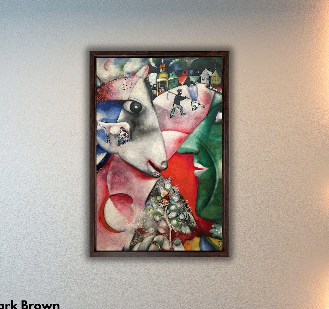 Marc Chagall Bride and Goat Canvas Wall Art,modern Canvas Exhibition ...