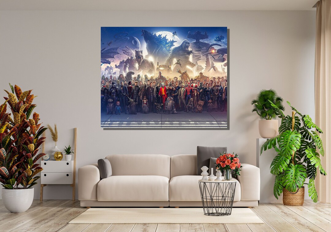 150 Movie Blockbuster Characters Poster/canvas Wall Art,superhero's ...