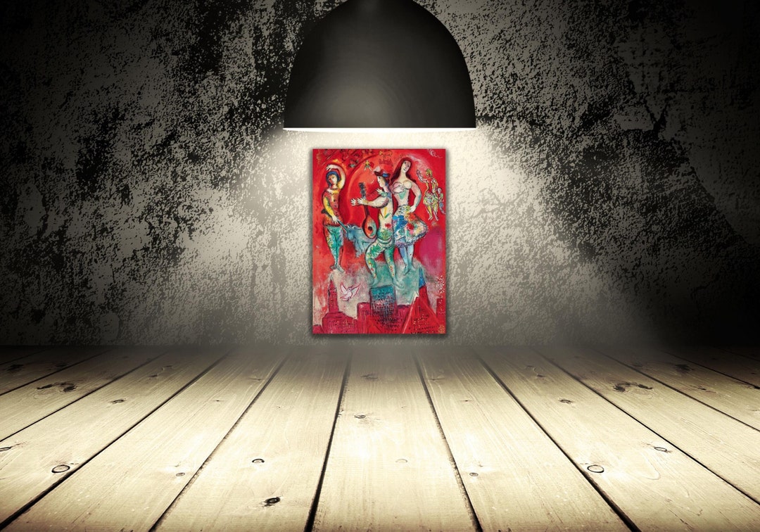 Marc CHAGALL Carmen 1966 Art Poster Canvas Print,marc CHAGALL Dancers ...