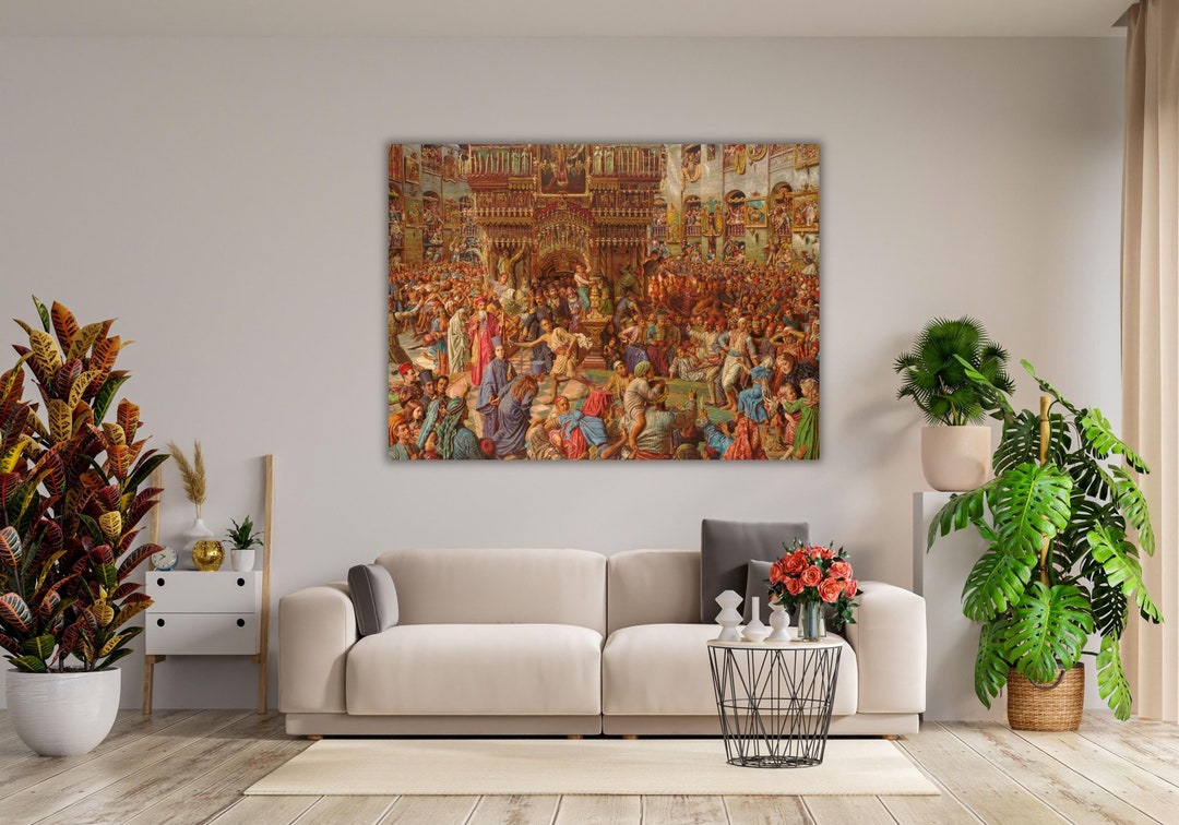 The Miracle of the Sacred Fire Poster Art Canvas Wall Art,church of the ...