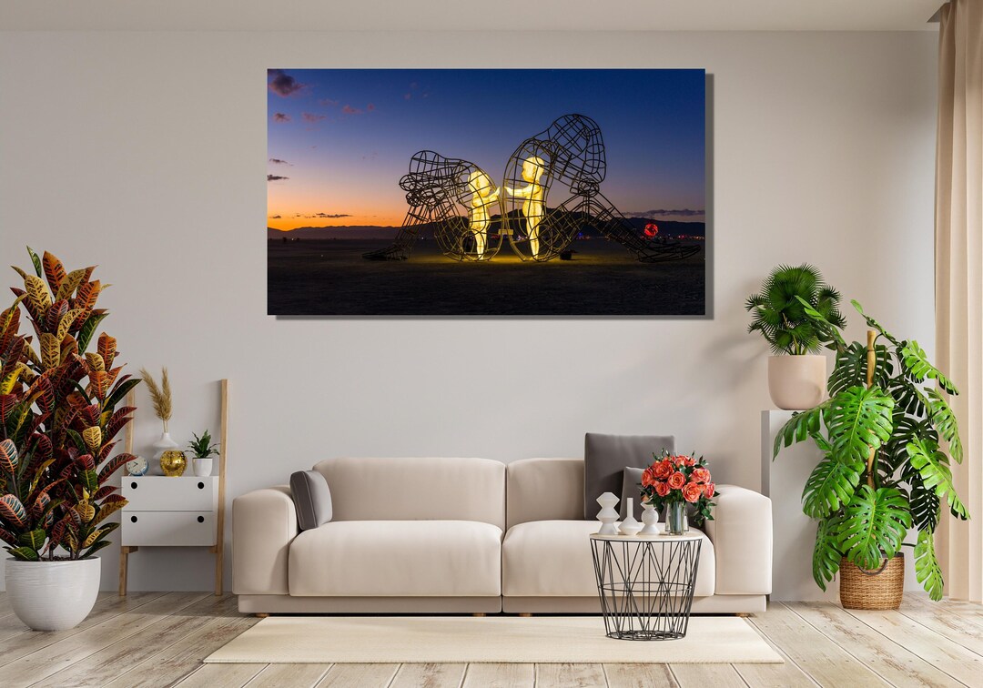 Alexander Milov Inner Child Canvas Wall Arttwo People Turning - Etsy