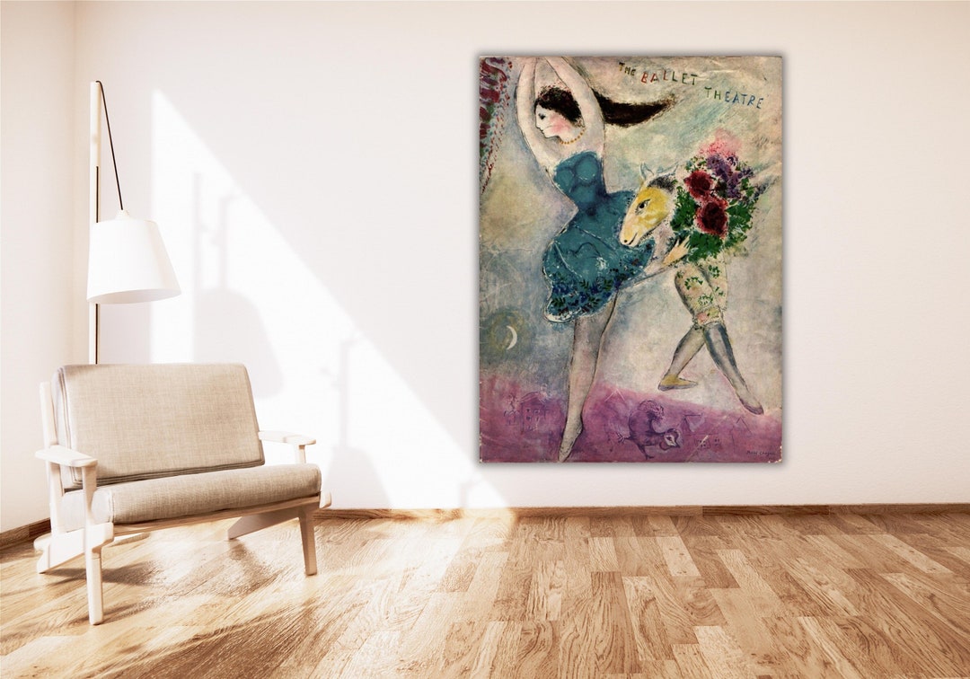 Marc CHAGALL the Ballet Theatre Poster/canvas Wall Art,marc CHAGALL the ...