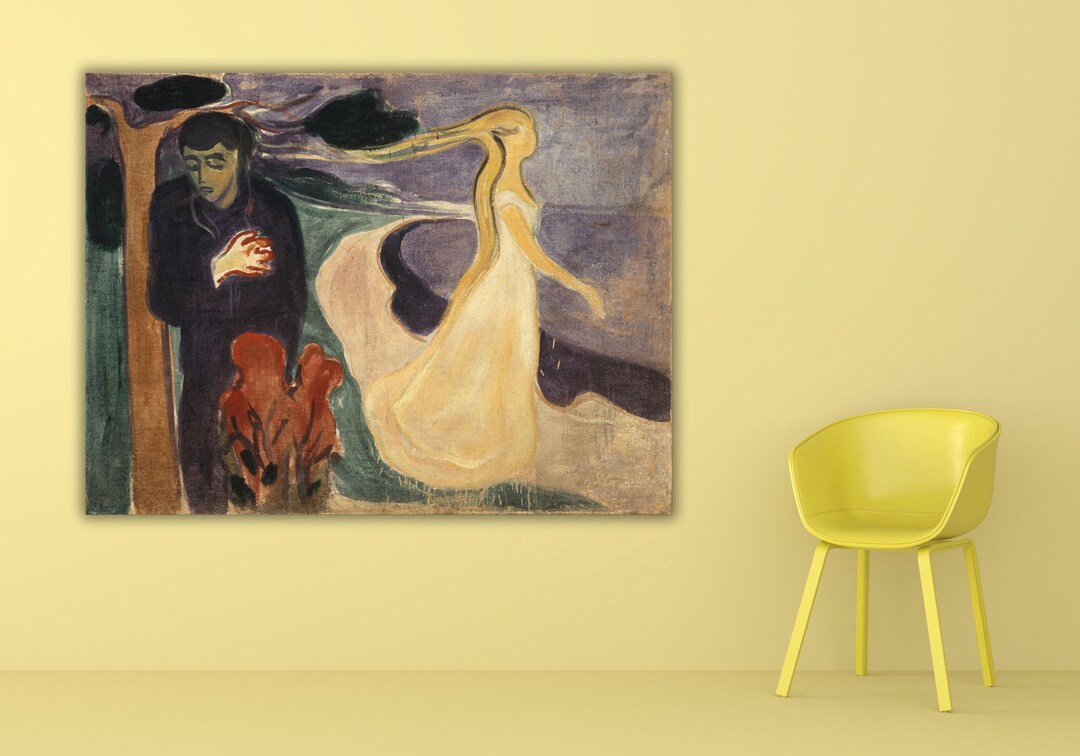 The Seperation Wall Art Print,edvard Munch the Seperatio Illustration ...