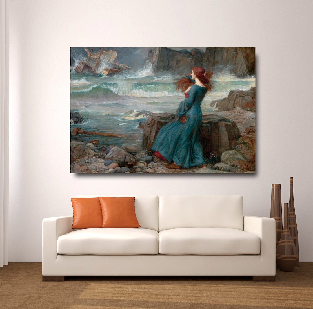 John William Waterhouse Miranda the Tempest 1916 Canvas Print Wall Art ...