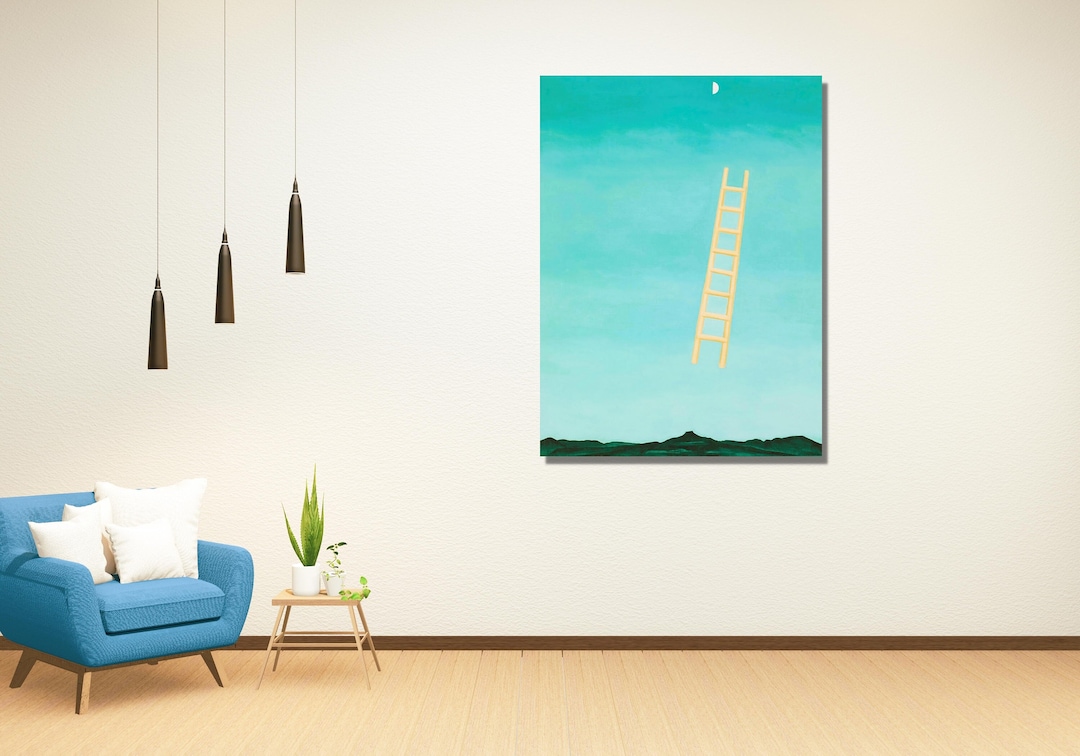 Georgia O'keeffe Ladder to the Moon Poster Art Canvas,famous Painting ...
