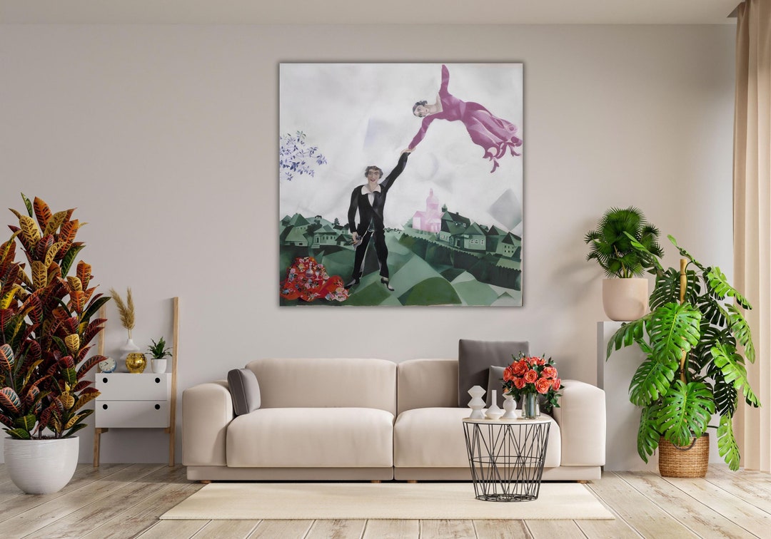 Marc Chagall the Promenade Poster/canvas Wall Art,the Promenade Poster ...