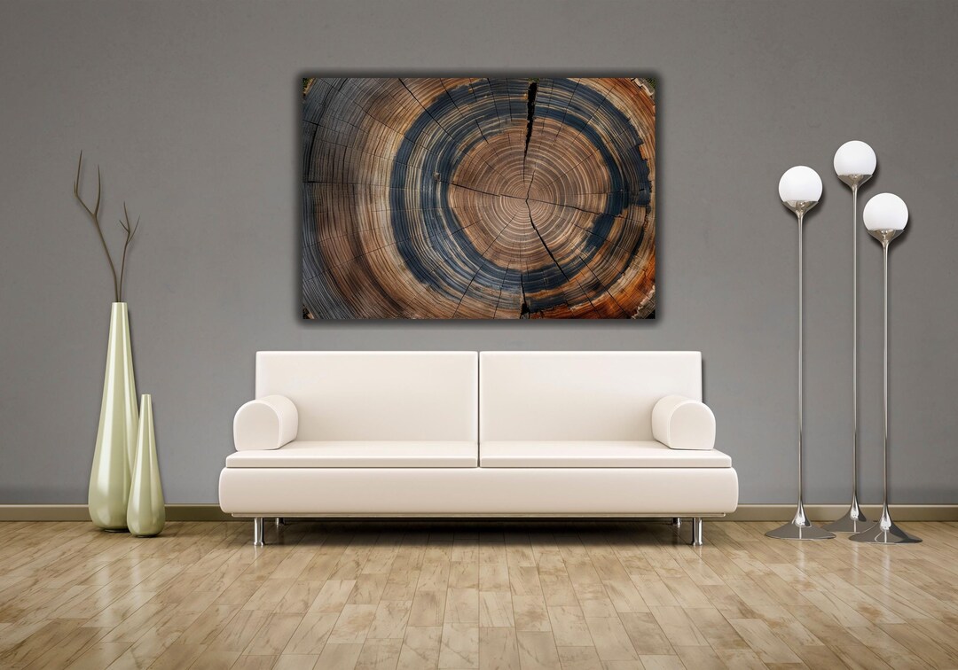Wood Texture Canvas Wall Art,tree Ring Texture Wall Art Decor,modern ...