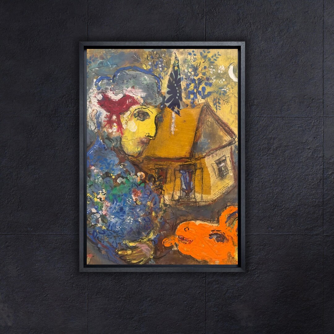 Marc Chagall Selfportrait Canvas Wall Art,modern Canvas Wall Art ...