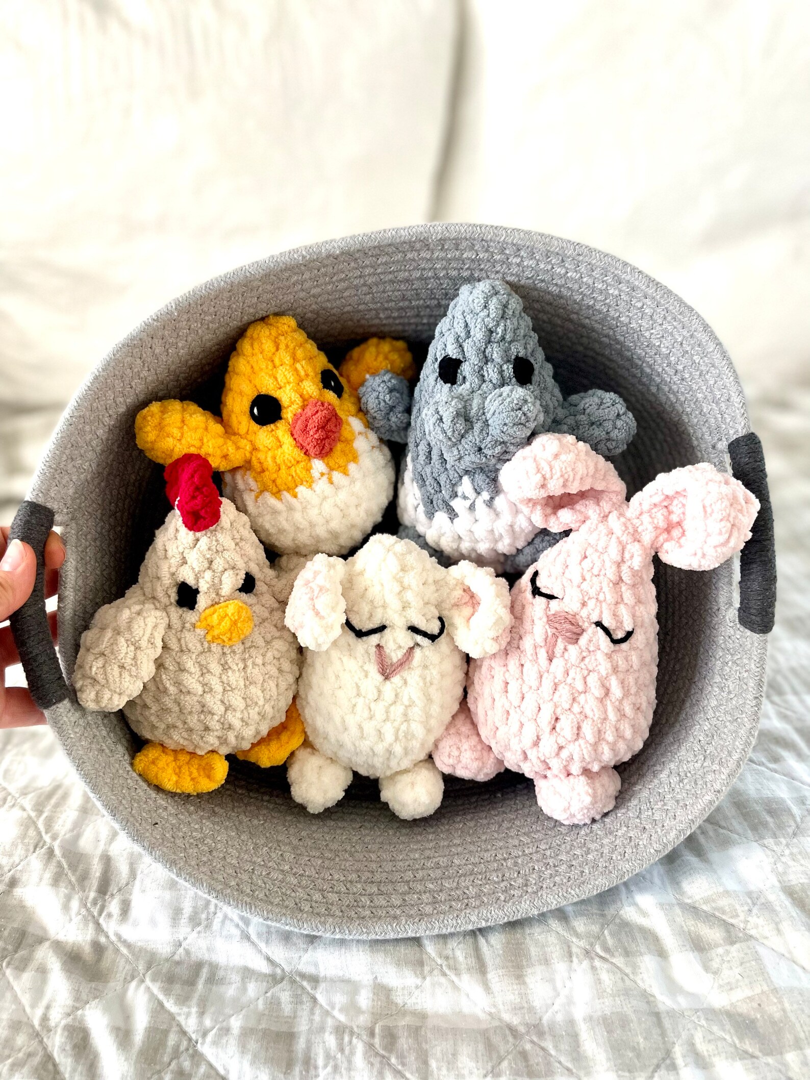 Crochet Chicken Egg Friend Easter Chicken Easter Basket Stuffer - Etsy
