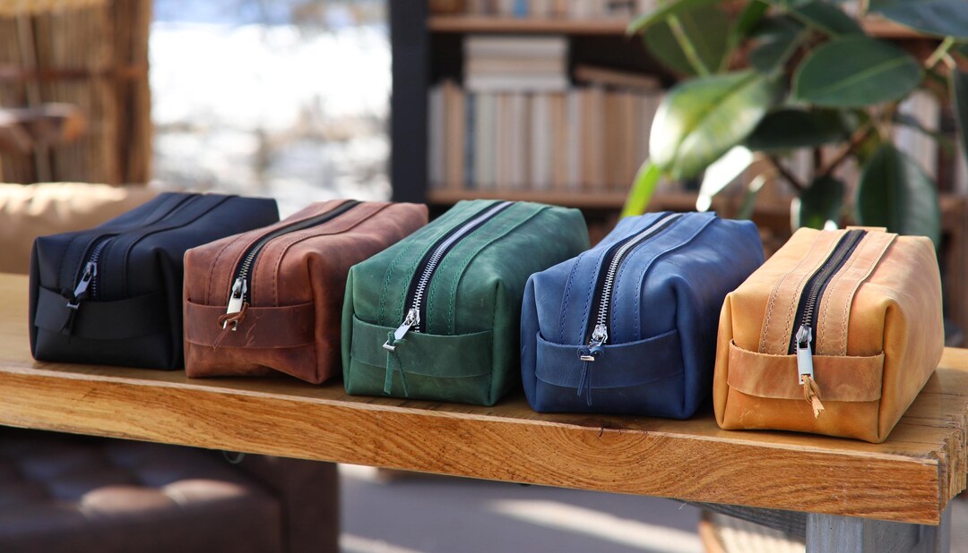 Cavaro – Personalized Leather Dopp Kit | Handmade Full-grain Toiletry ...