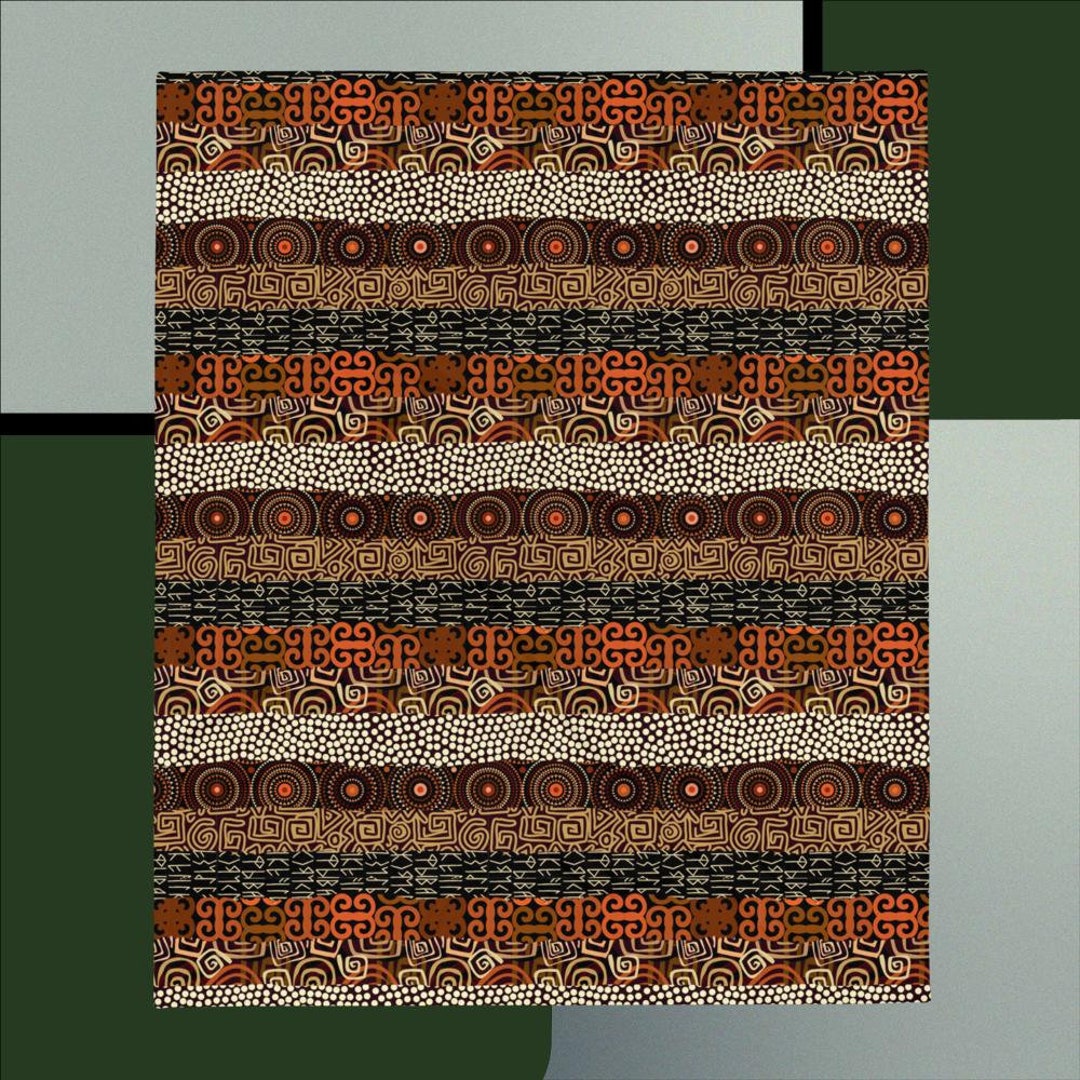 Ethnic Striped African Print Throw Blanket - Etsy